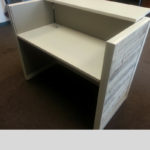 Salon & Studio Sales Counter Reclaimed Wood Green Clean Designs