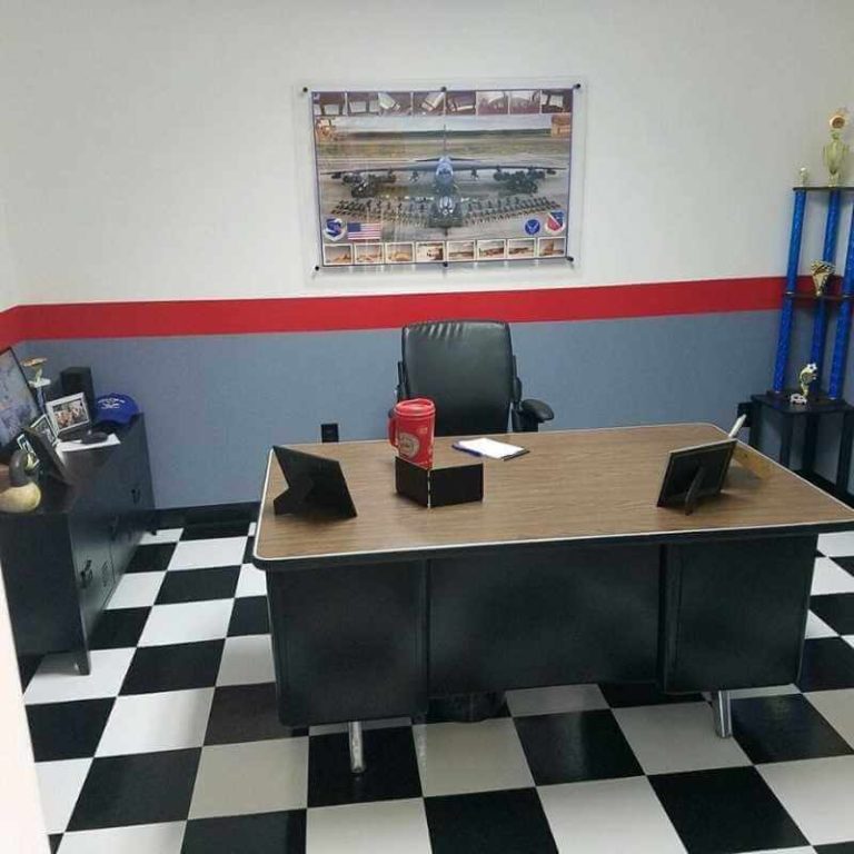 mid century man cave office greencleandesigns.com tanker desk