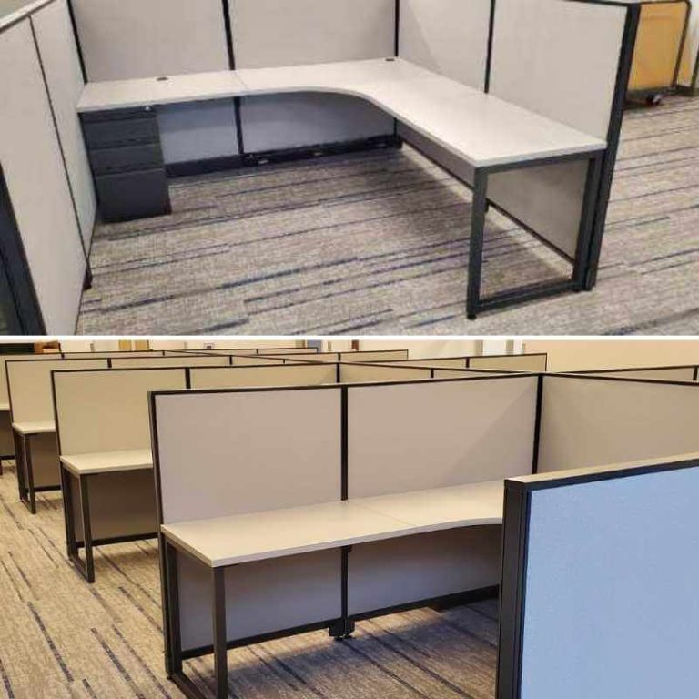 8 pod office cubicles greencleandesigns.com 7 x 7 workstations Portland