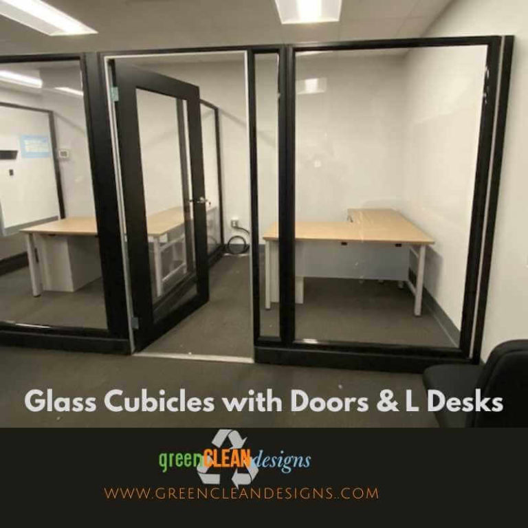 High Cubicles with Doors Green Clean Designs Kansas City Office Privacy