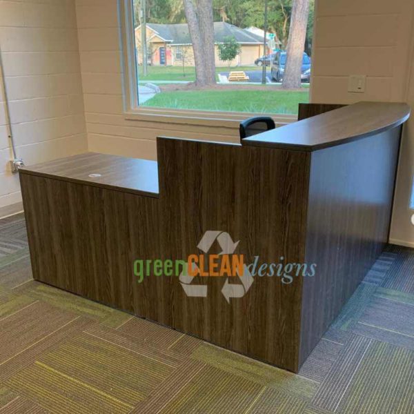 ADA Front desk L shape Reception Desk greencleandesigns.com